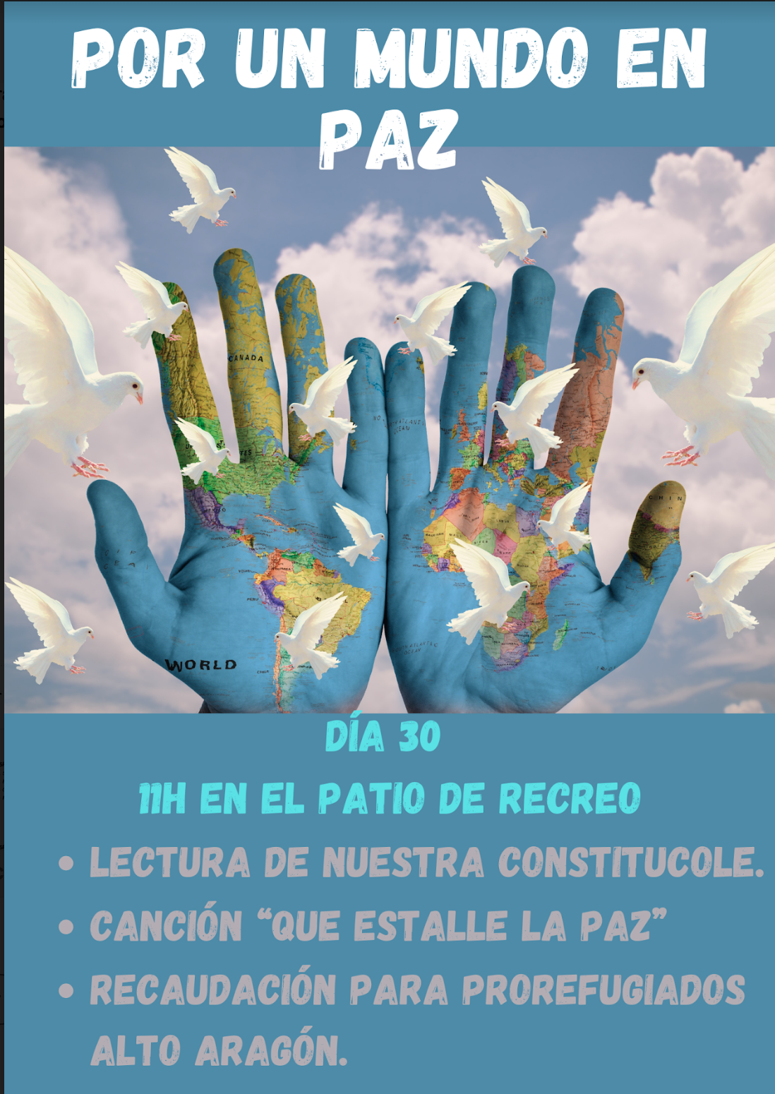 DÍA DE LA PAZ Y LA NO VIOLENCIA – C.E.I.P. Puente Sardas